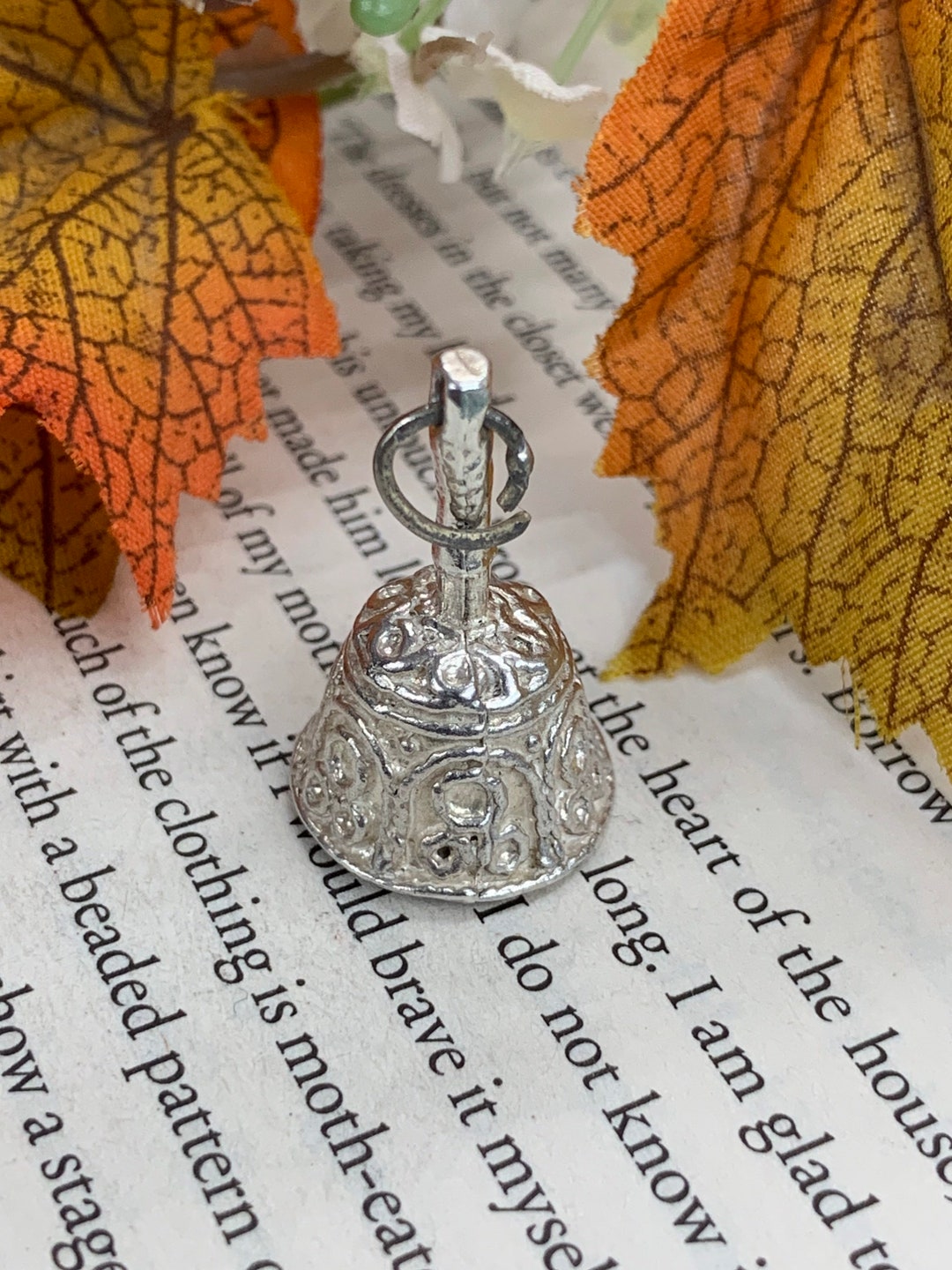 Vintage Bell Charm. Opens to Show Lords Prayer. Sterling Silver. - Etsy
