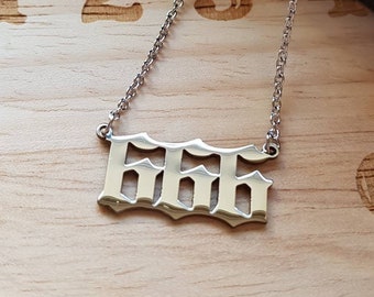 666 Team Satan Sparkle Rhinestone Necklace - Etsy