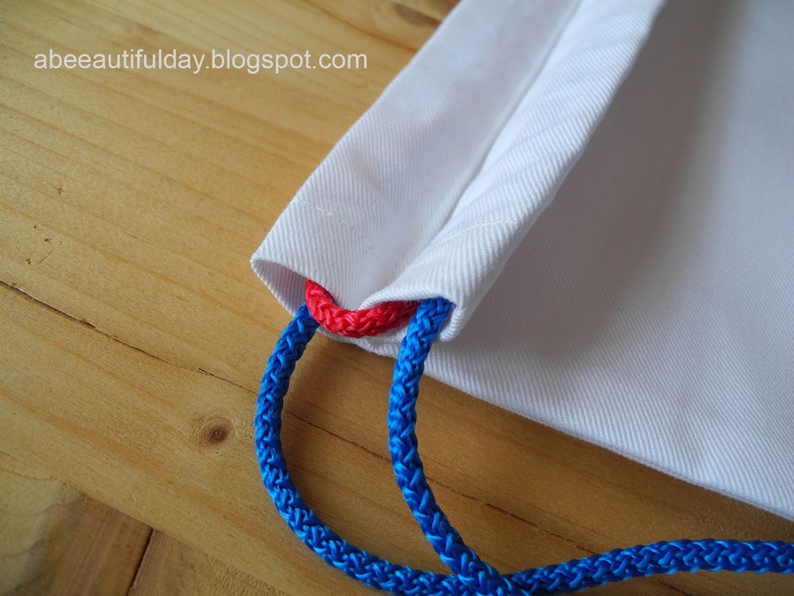 Lined Drawstring Backpack Sewing Pattern With Truck & Alphabet Applique ...