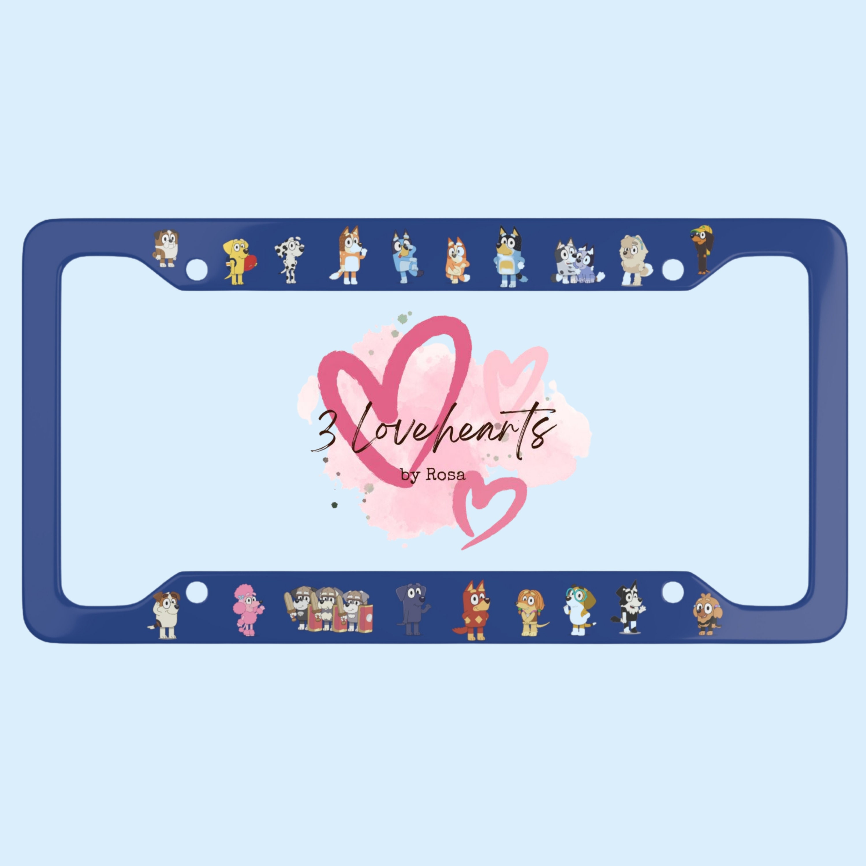 Bluey License Plate Frame Bluey and Friends Bluey Car - Etsy Canada