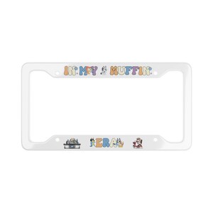 Bluey Era License Plate Frame, Bluey License Plate Cover, Bluey Number ...