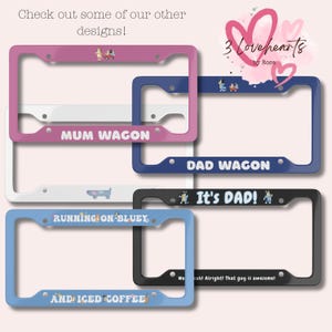 Bluey License Plate Frame, Bluey and Friends, Bluey Car Accessories ...
