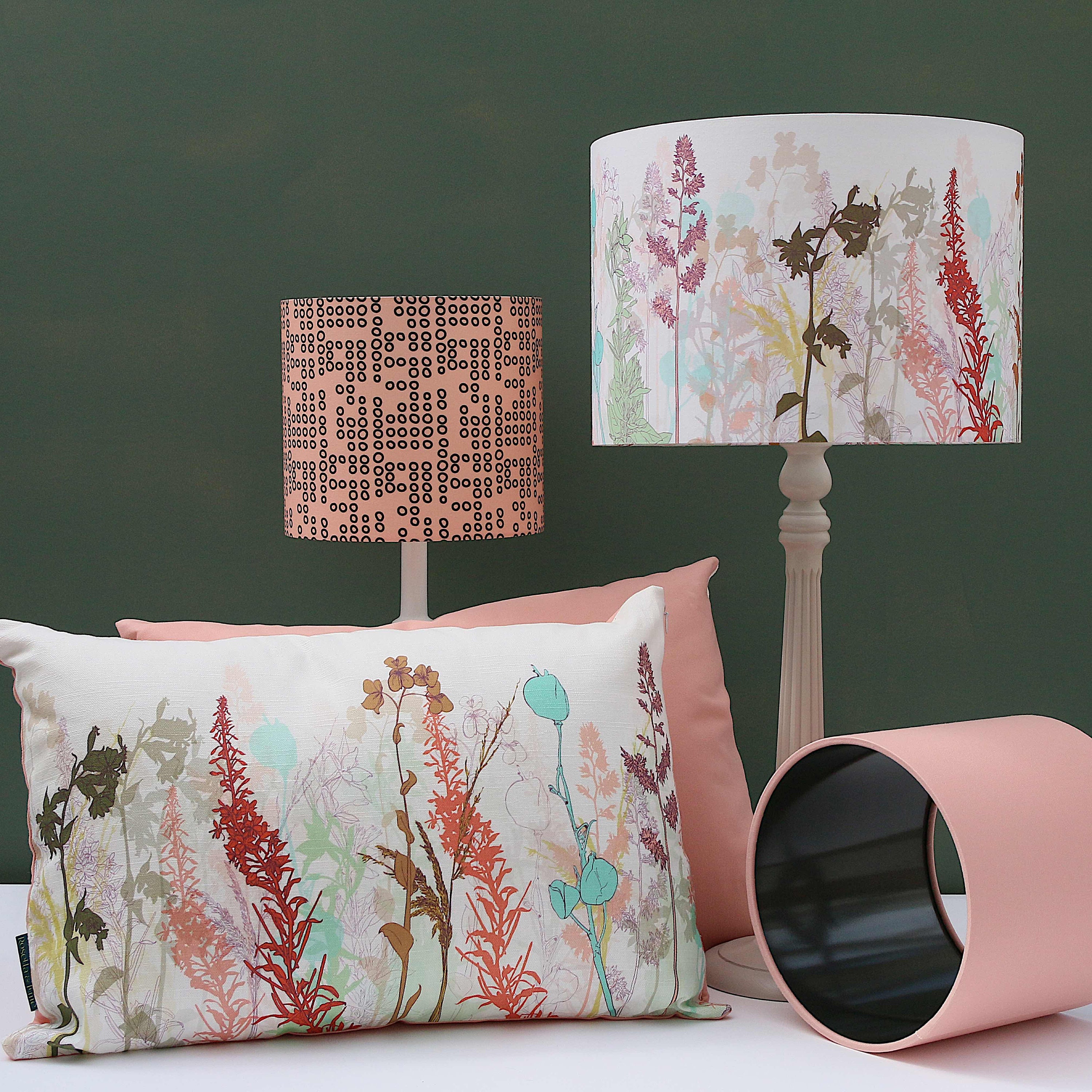 Coral Pink and Green Lampshade Various Sizes Lamp Shade - Etsy UK