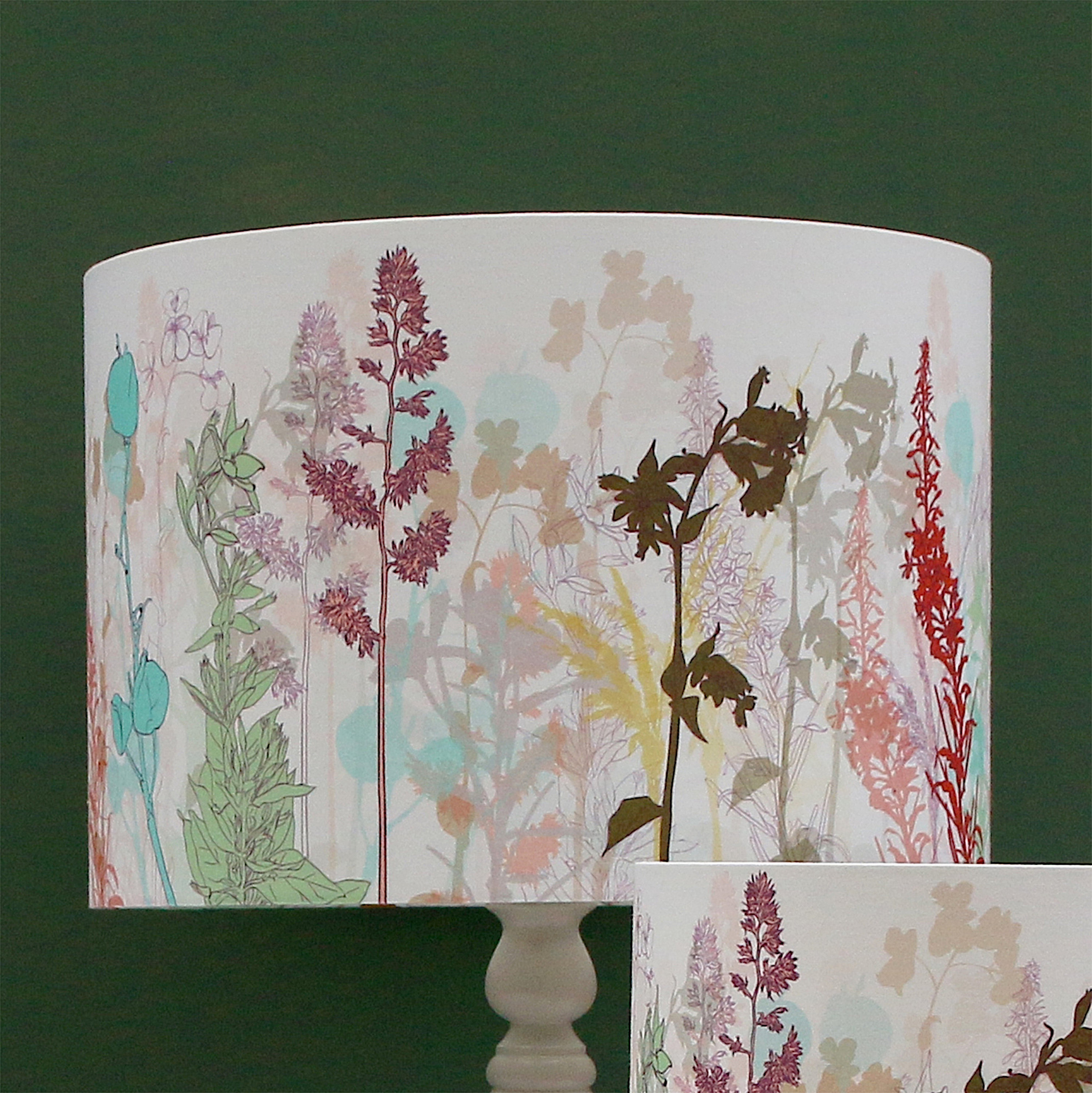 Botanical Lampshade Various Sizes Lamp Shade Pink Green Orange - Etsy UK