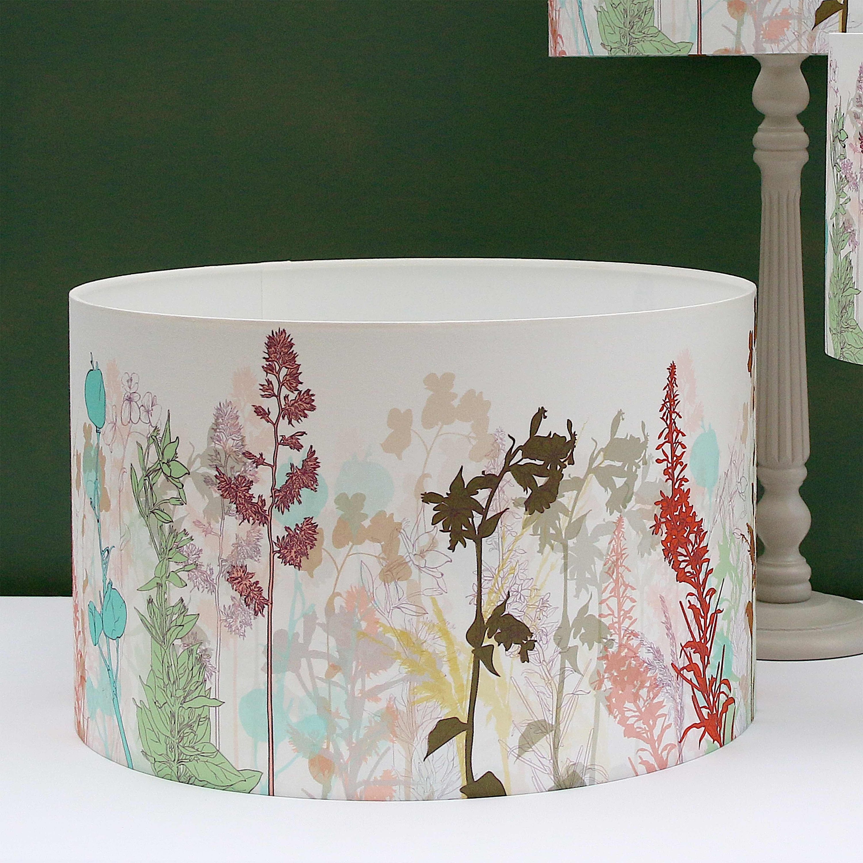 Botanical Lampshade Various Sizes Lamp Shade Pink Green Orange - Etsy UK