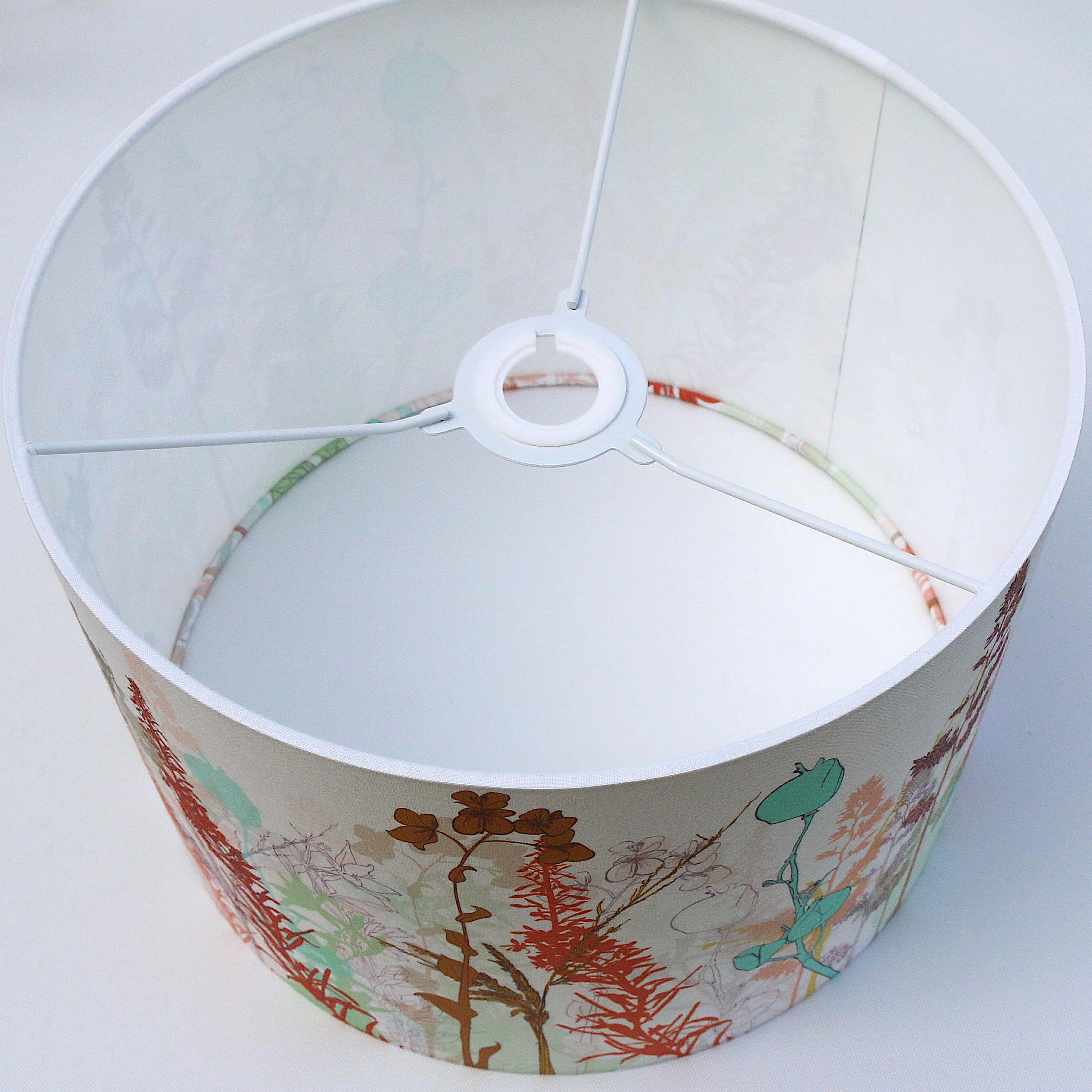Botanical Lampshade Various Sizes Lamp Shade Pink Green Orange - Etsy UK