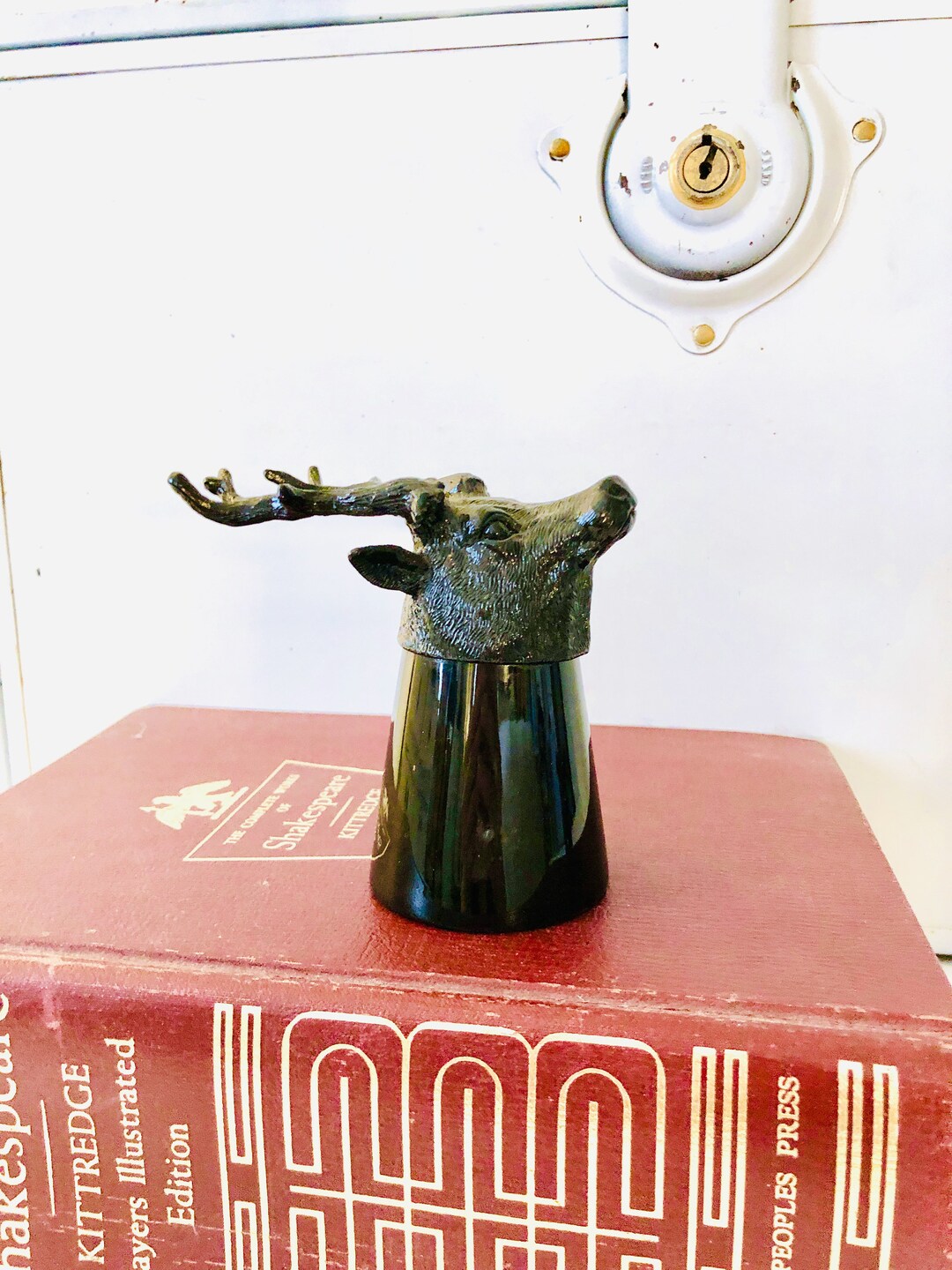 Black Pewter Buck Head Shot Glass - Etsy