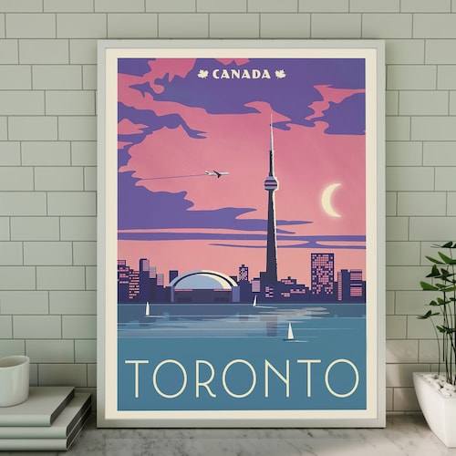 Toronto Poster Toronto Print Canada Art Toronto Decor City - Etsy