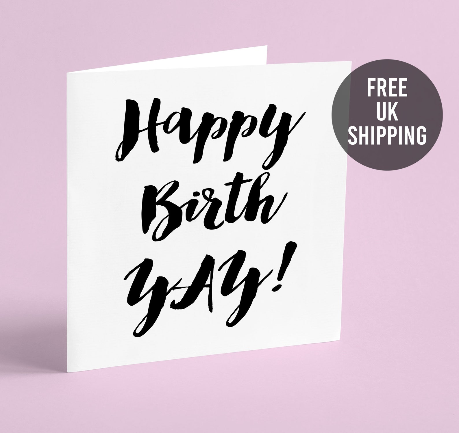 Happy Birth Yay Fun Birthday Card Happy Birthday Card | Etsy