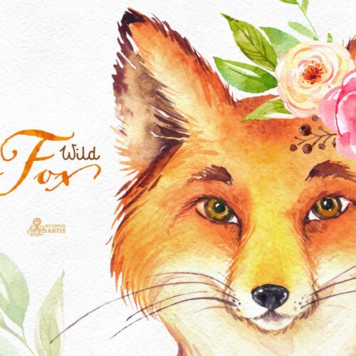 Watercolor Squirrel Clipart Hand Painted Forest Animal - Etsy