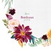 Bordeaux. Frames, Watercolor Floral Clipart, Burgundy, Maroon, Purple ...