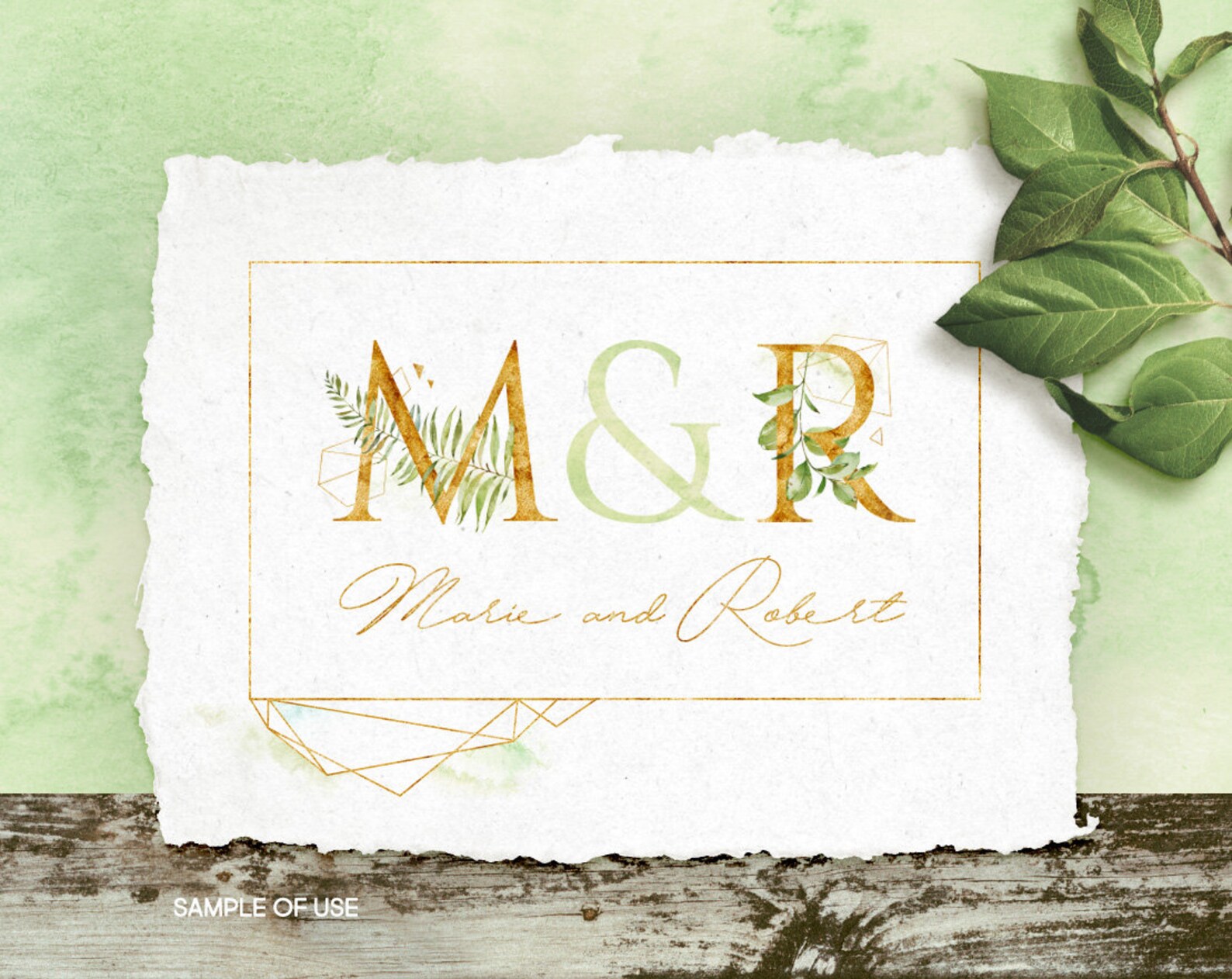 Crystal. Letters. Watercolor Floral & Alphabet Pre-made | Etsy