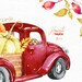 Harvest Truck. Watercolor Autumn Clipart, Pumpkins, Car, Vintage, Farm ...