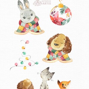Little Winter. Friends. Watercolor Christmas Clipart Girls - Etsy UK