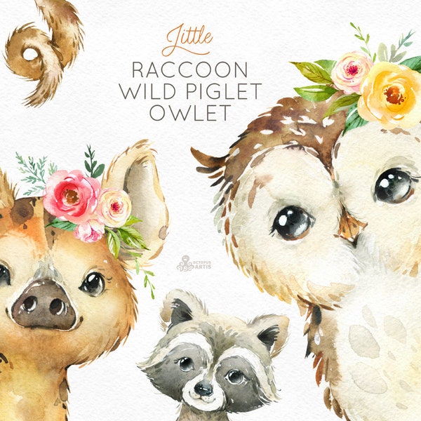 Forest Friends Art - Etsy