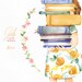 Girls Love Books Watercolor Clipart, Reading, Flowers, Outdoor, Florals ...