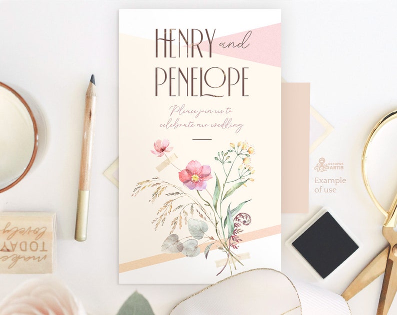 Floral Treasure. Watercolor Flower Bouquets Wildflowers - Etsy