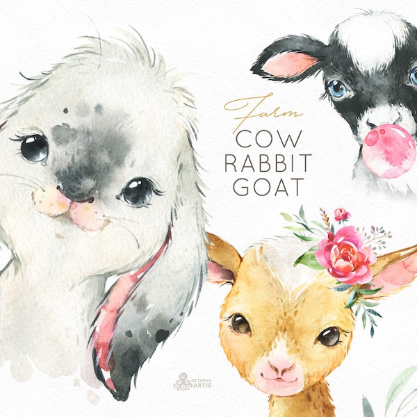 Goat Watercolor - Etsy