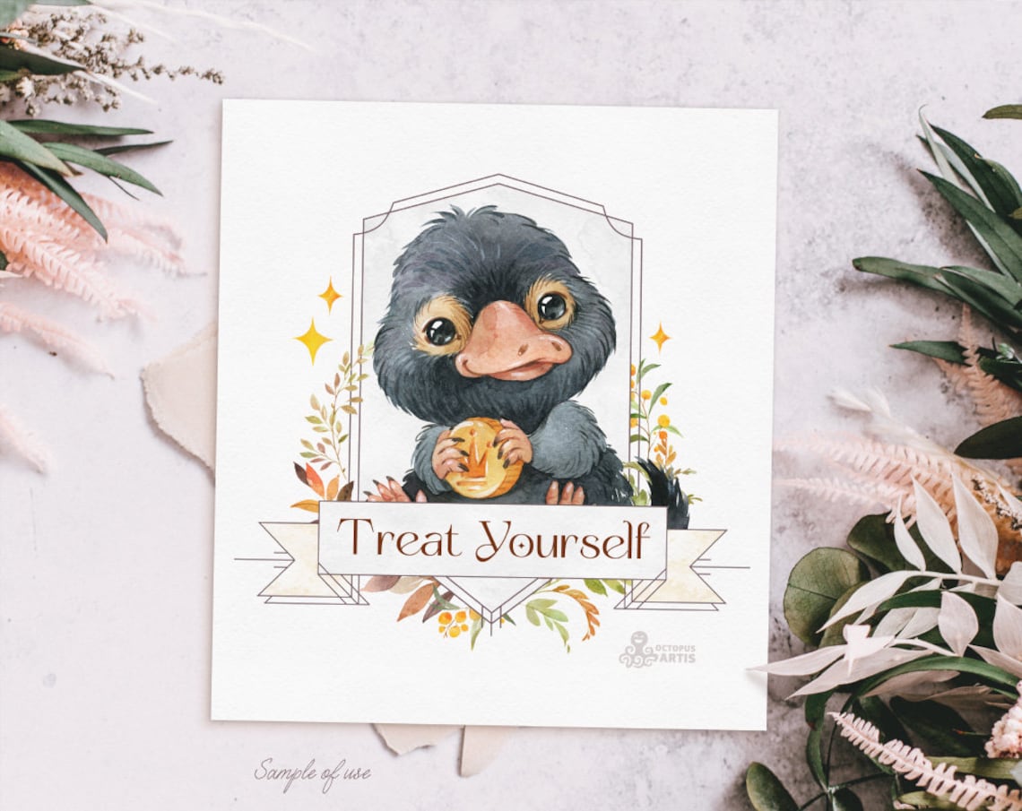 Fantastic Platypus. Watercolor Magical Creatures Clipart - Etsy