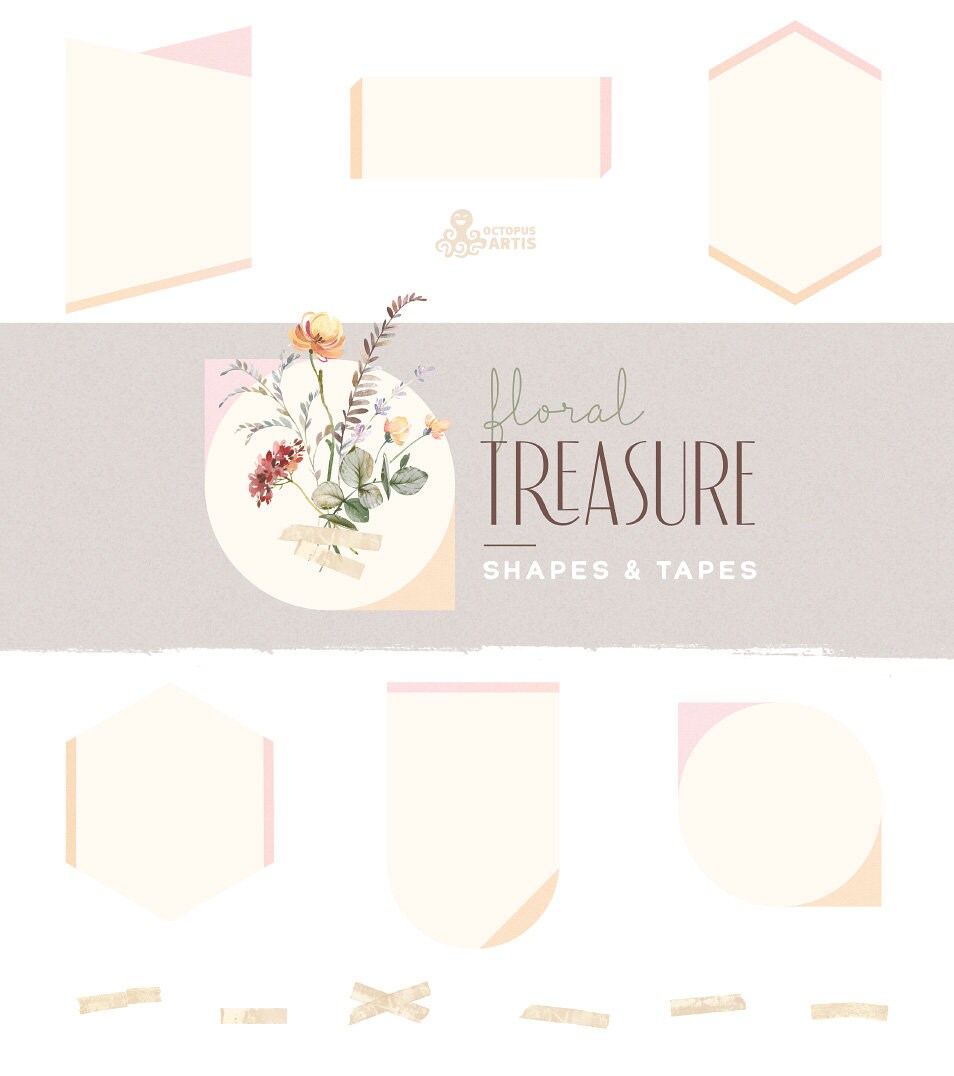 Floral Treasure. Watercolor Flower Bouquets Wildflowers - Etsy