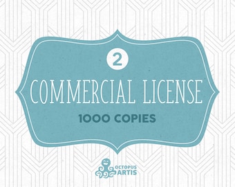 No Credit Commercial License - Etsy