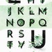 Majestic Green. Black Alphabet. 35 Uppercase Letters Designs ...