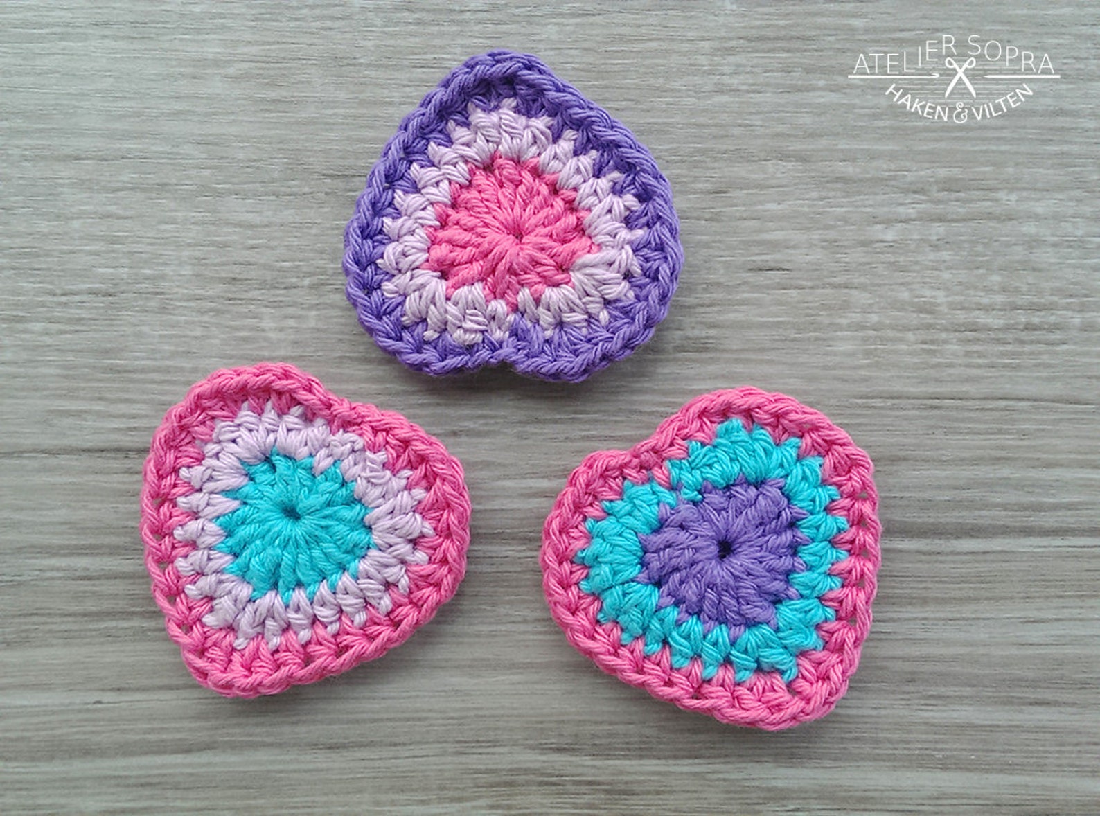 Crochet Heart Pattern for Keyring, Brooche or Hairclip - Etsy