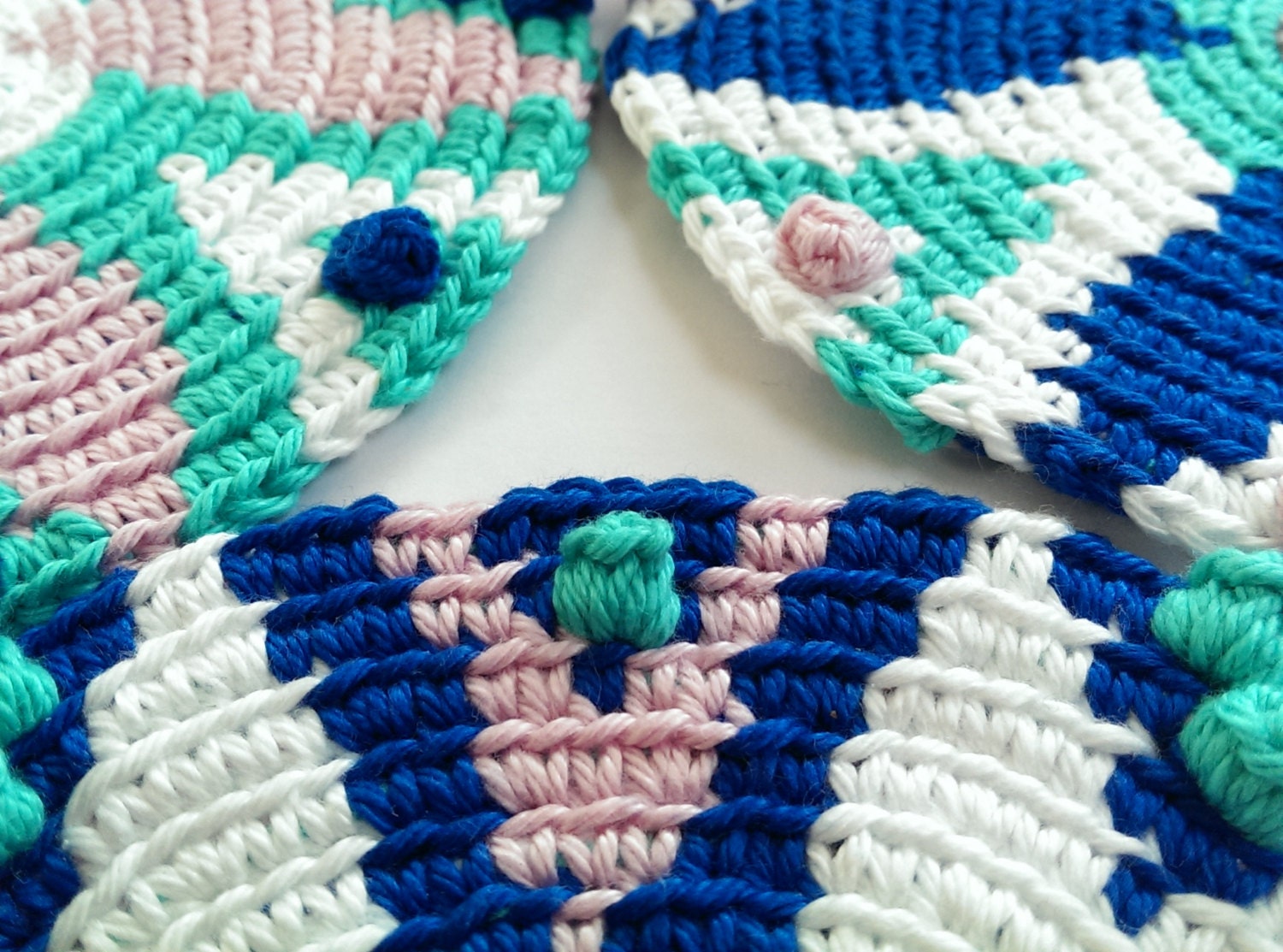 Tapestry Crochet Pattern Coaster Snowdrops by Atelier Sopra - Etsy