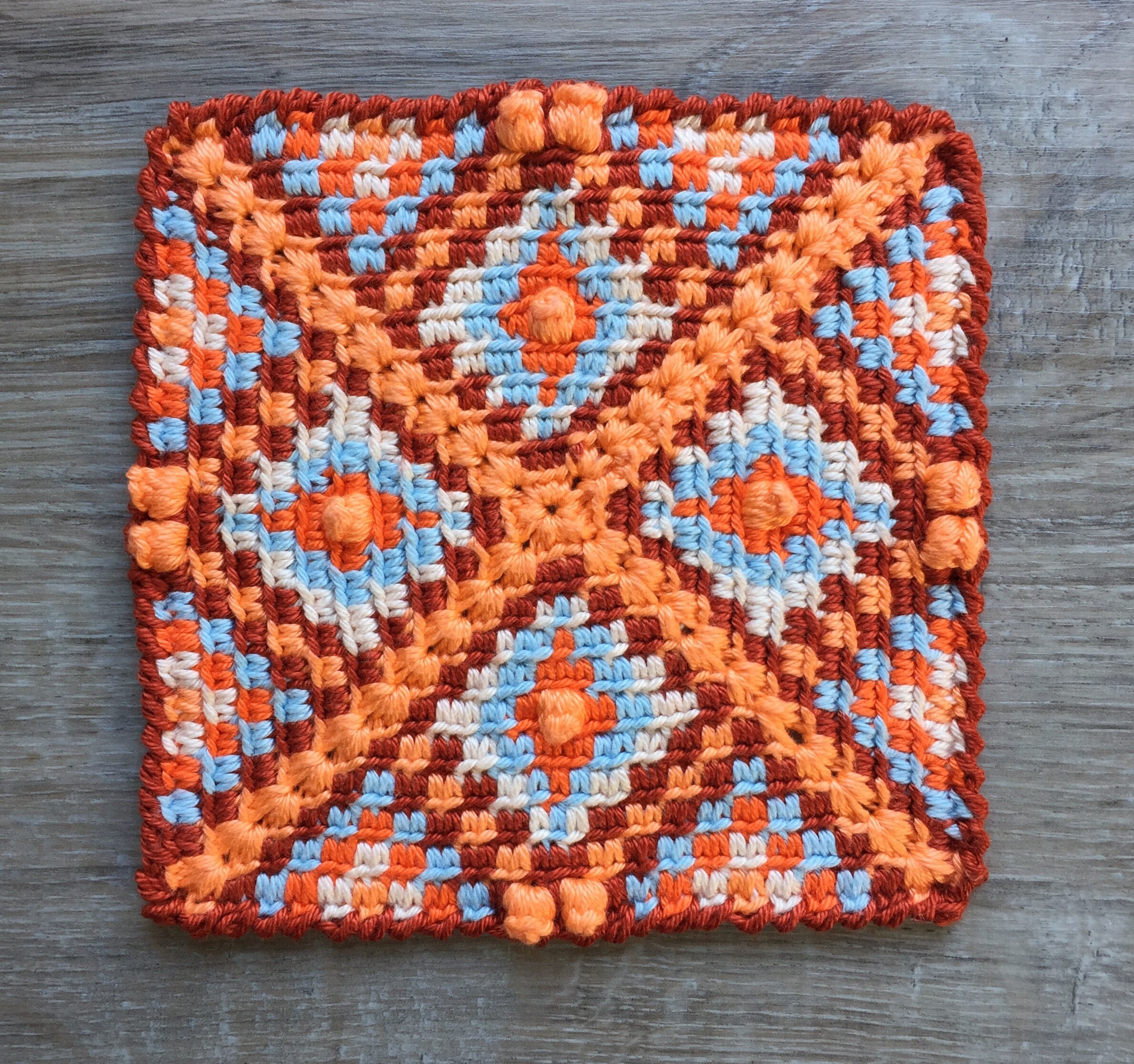 Tapestry Crochet Pattern Coaster Sunburst by Atelier Sopra - Etsy UK