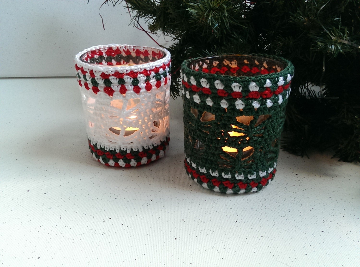 Christmas Tealight Holder Crochet Pattern - Etsy
