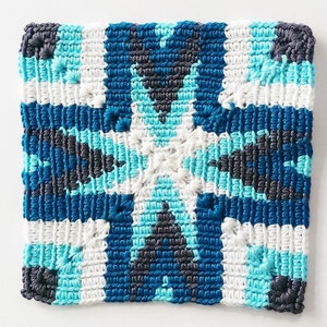 Tapestry Crochet Pattern Coaster Star by Atelier Sopra - Etsy