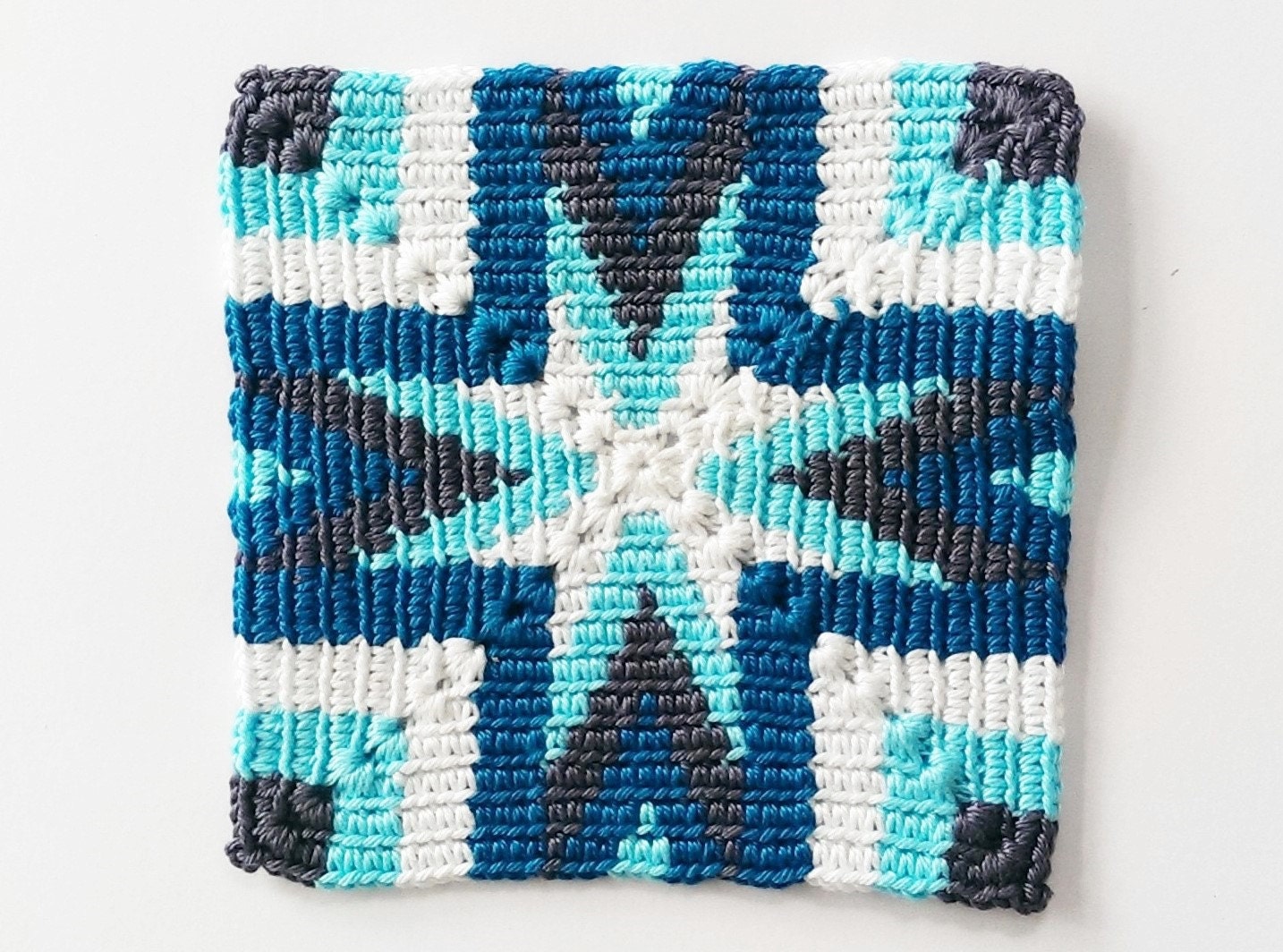 Tapestry Crochet Pattern Coaster Star by Atelier Sopra - Etsy