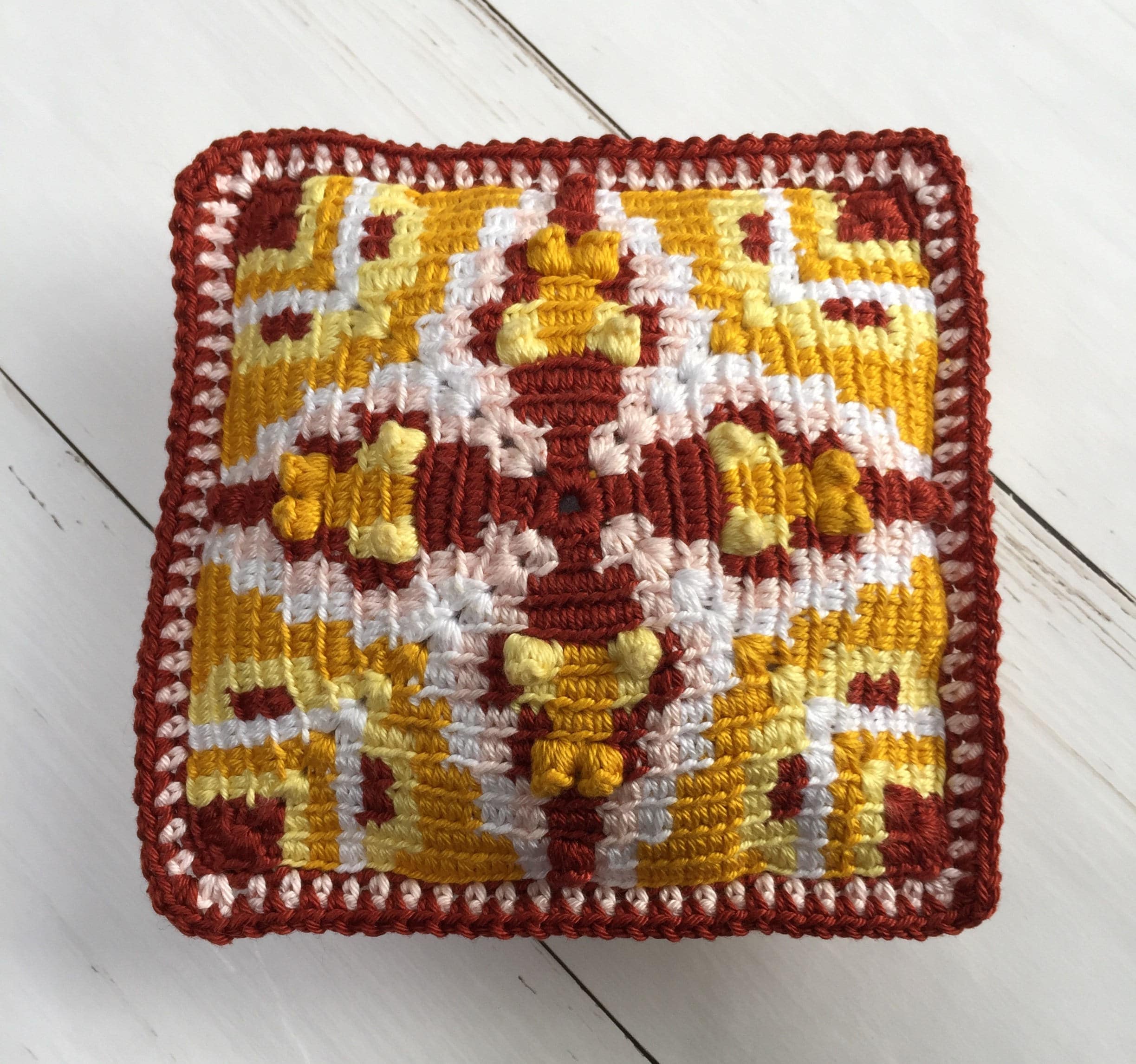 Tapestry Crochet Pattern Little Art Deco Pillow by Atelier - Etsy