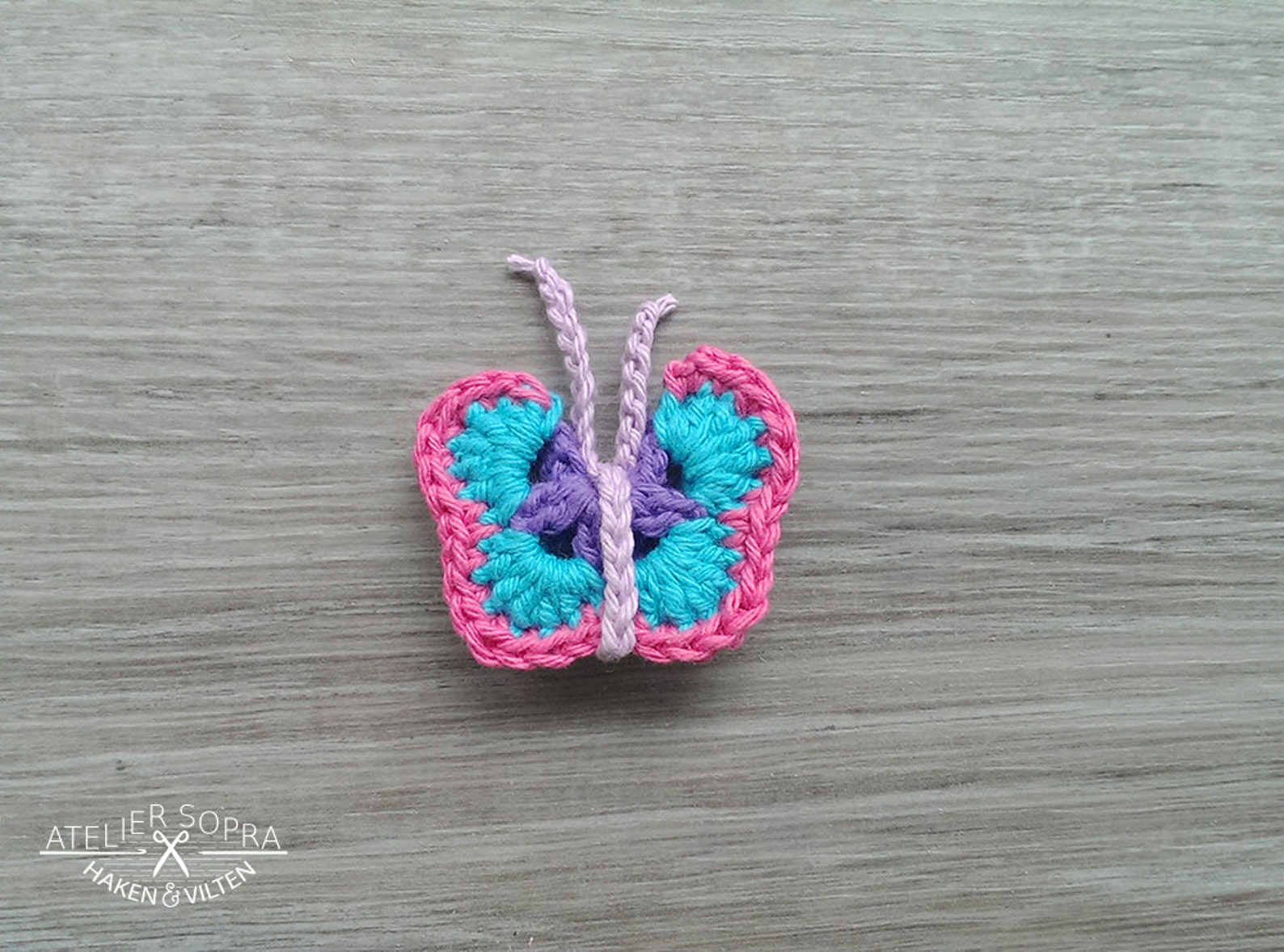 Crochet Butterfly Pattern for Keyring Hairclip or Brooche - Etsy