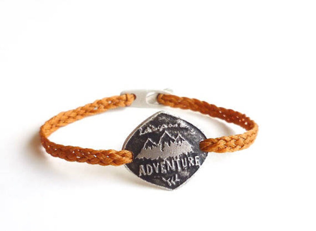 Sterling Silver "adventure" Bracelet - Handmade Hiker's Bracelet - Let ...