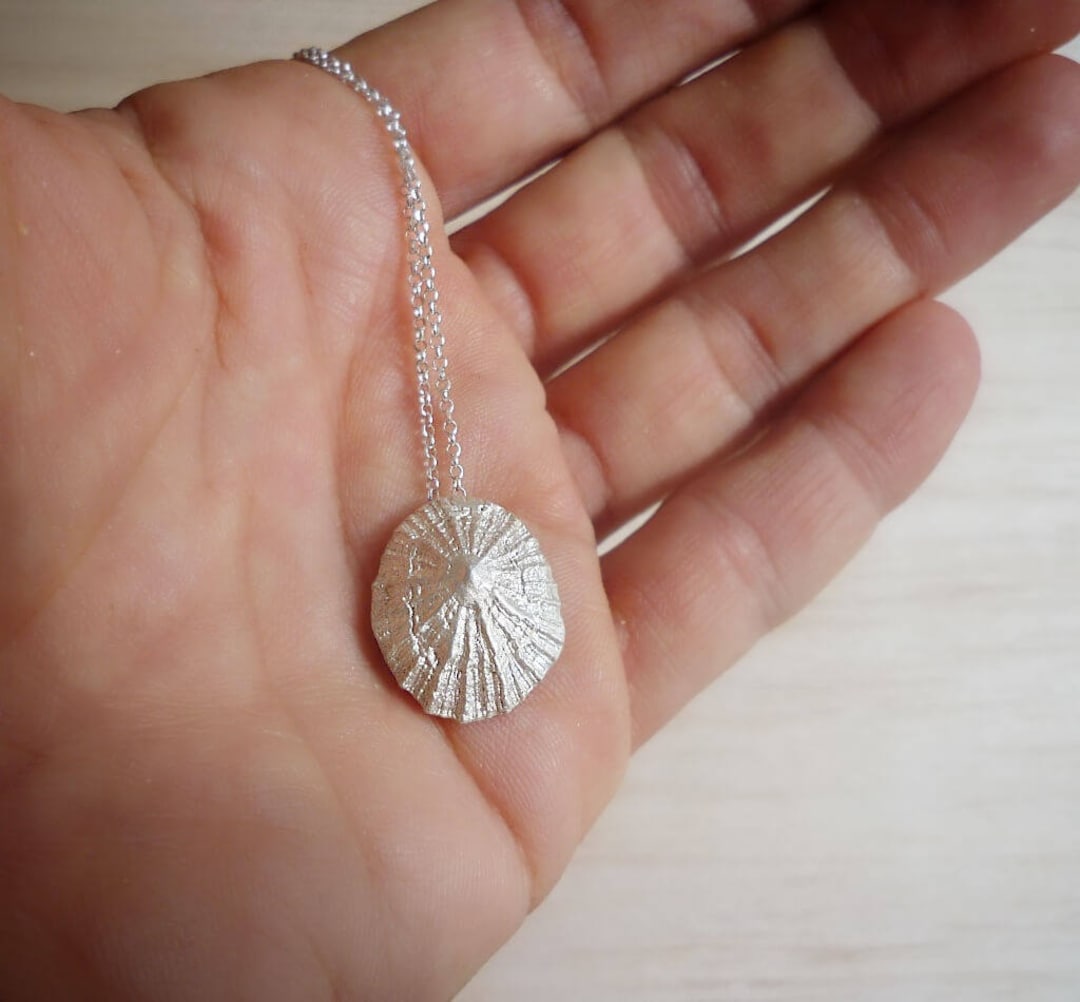 Sterling Silver Limpet Pendant With Sterling Silver Chain or Cord - Etsy