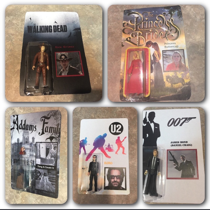 Made-to-order Personalized Unique Retro 4" Action Figure on Custom Card ...
