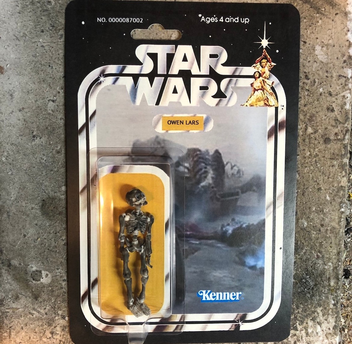 Custom Vintage Retro Star Wars Charred Uncle Owen & Aunt Beru Lars 3.75 ...