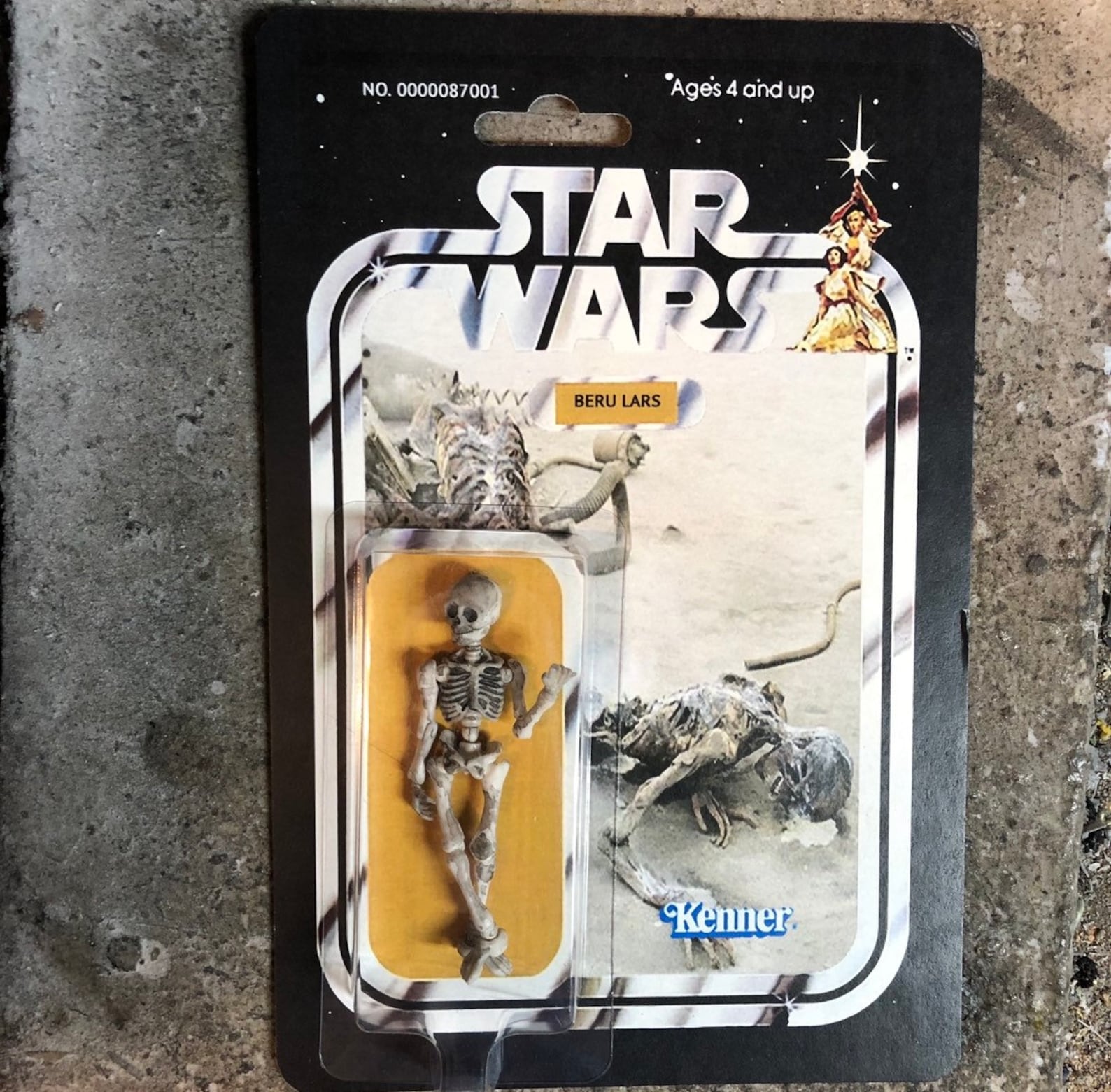 Custom Vintage Retro Star Wars Charred Uncle Owen & Aunt Beru Lars 3.75 ...