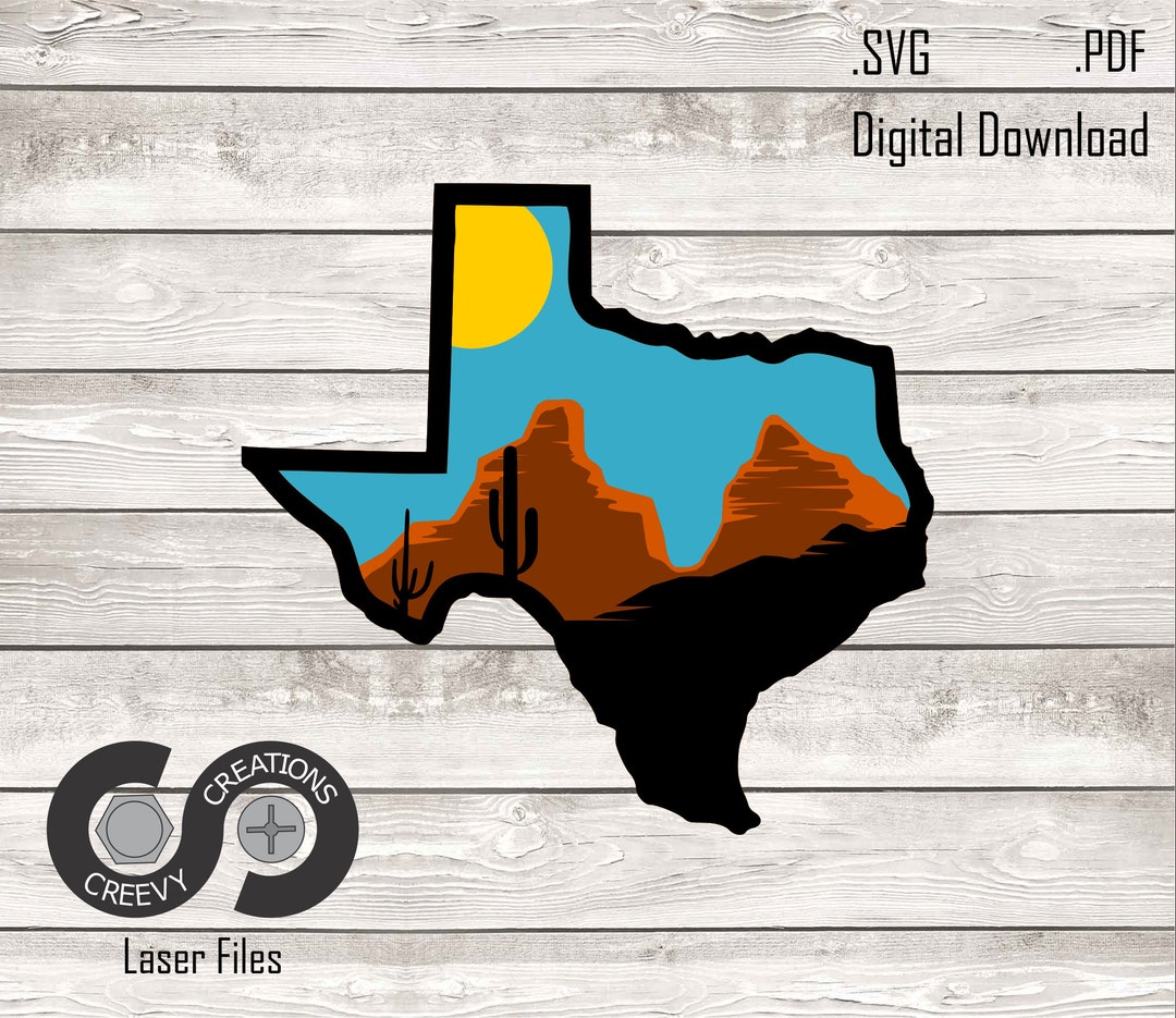 Texas - Layered Sign - Digital Download, Laser Cut File, Home Decor ...