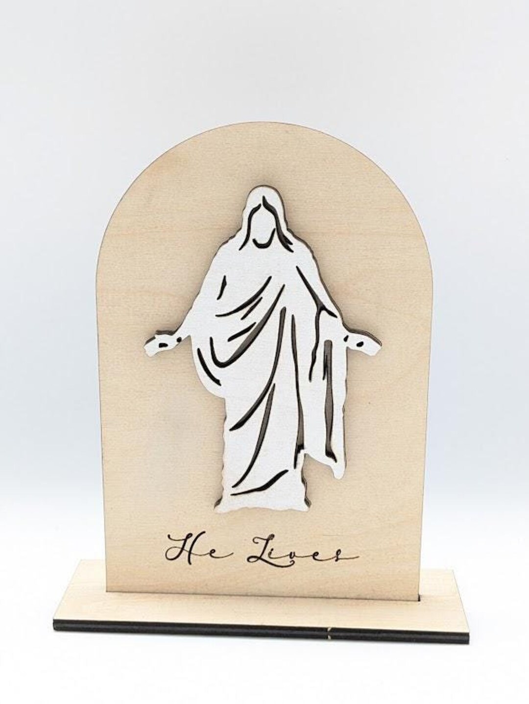 Jesus Christ Stand - He Lives - Etsy