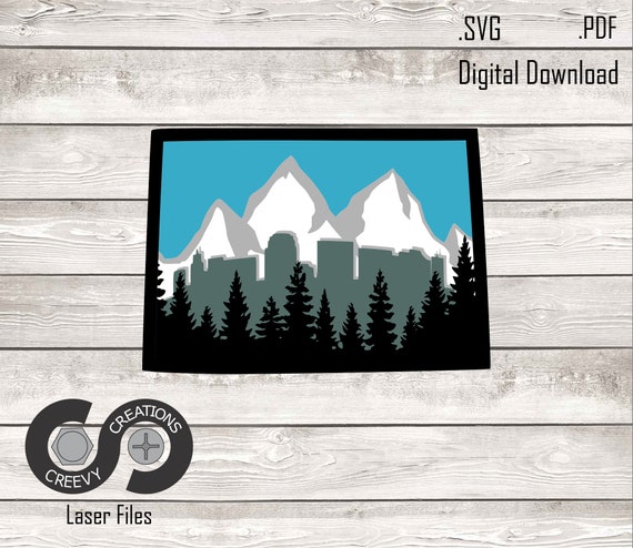 Colorado Layered Sign Digital Download Laser Cut File - Etsy