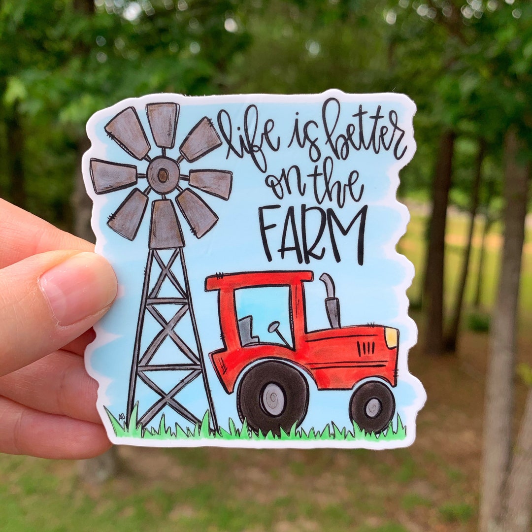 Farm Sticker | Laptop Sticker | Vinyl Car Decal | Gifts for Her | Farm ...
