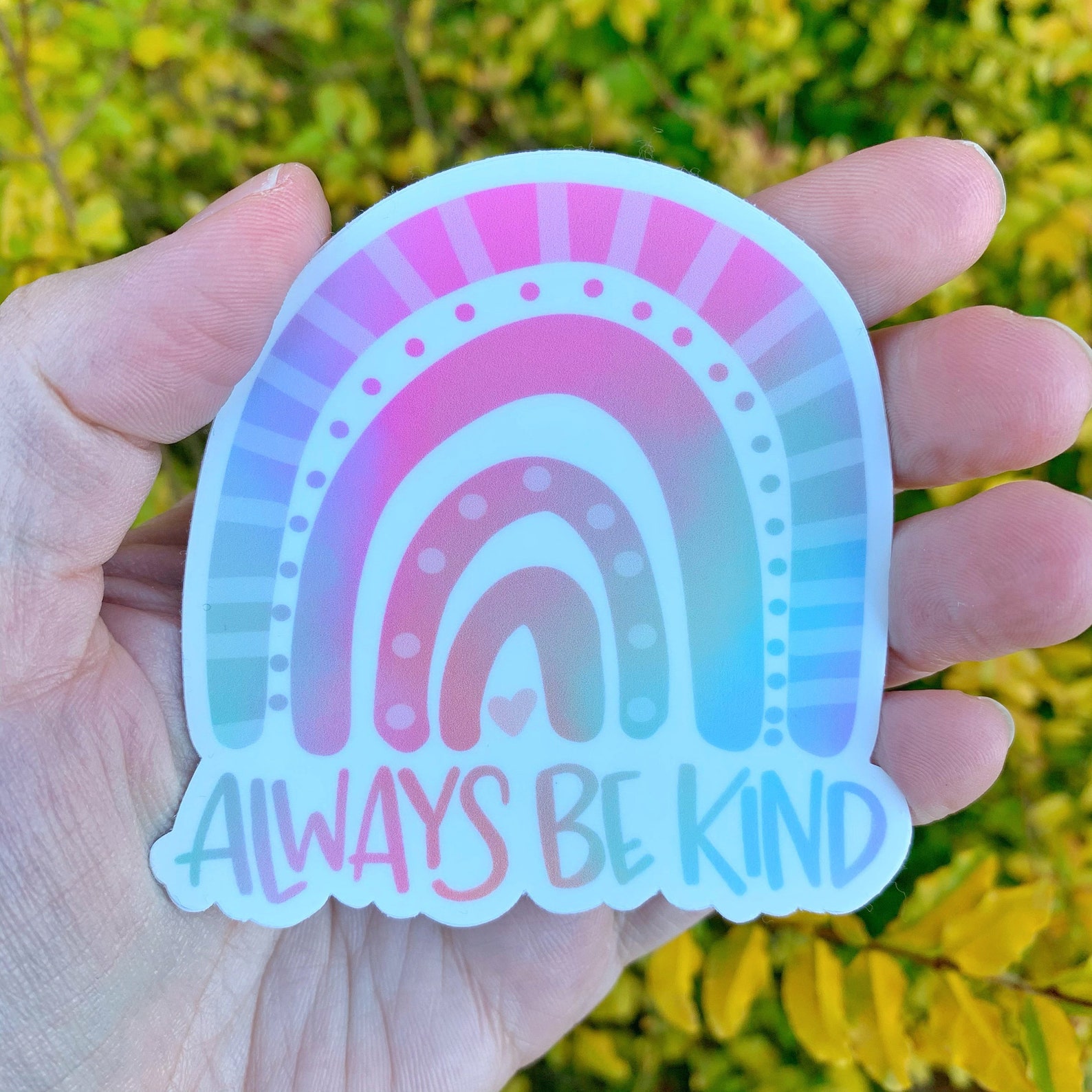 Always Be Kind Rainbow Sticker Laptop Sticker Sticker | Etsy