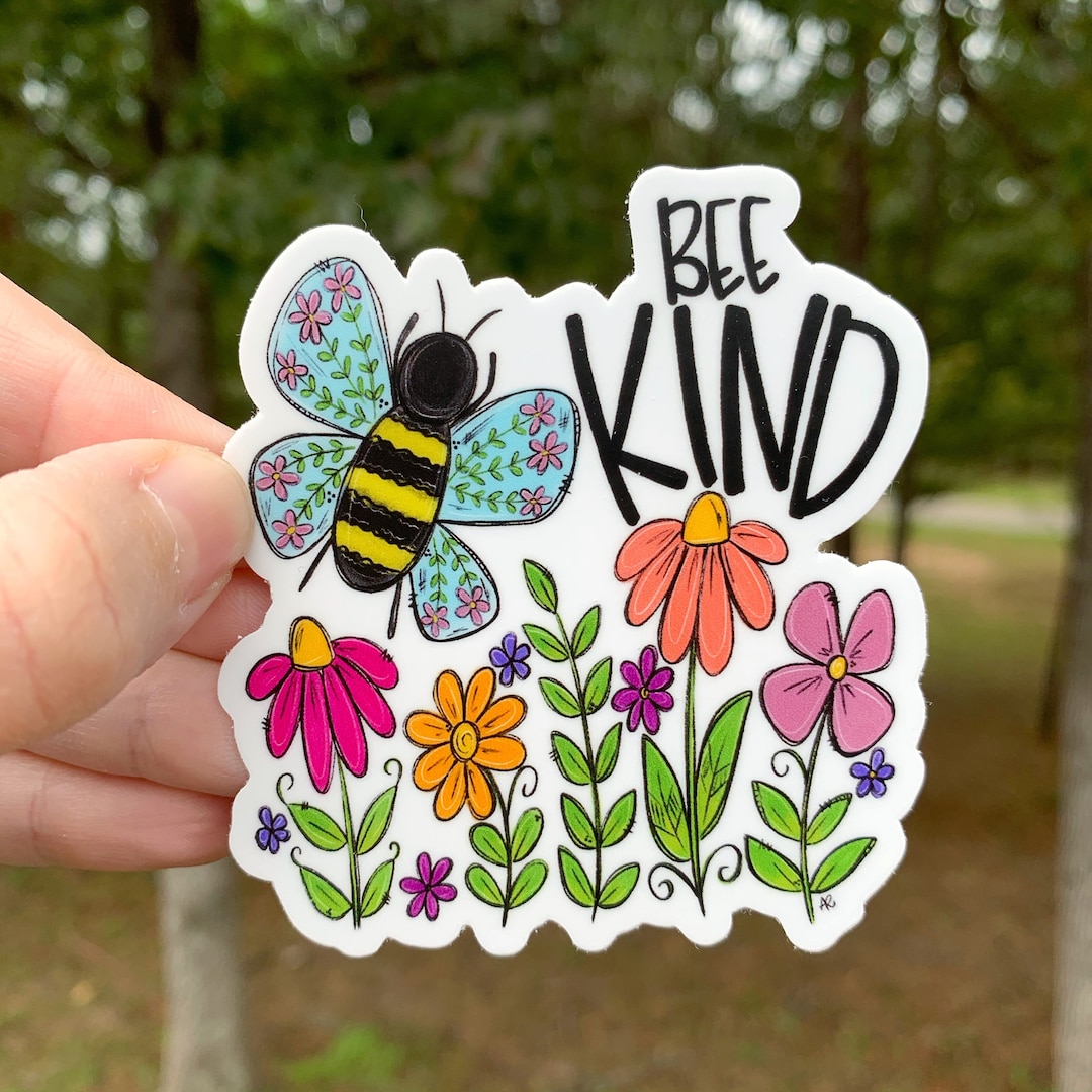 Bee Kind Sticker | Laptop Sticker | Sticker Collector | Vinyl Decal ...