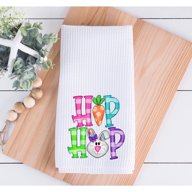 Bunny Kitchen Towel - Etsy