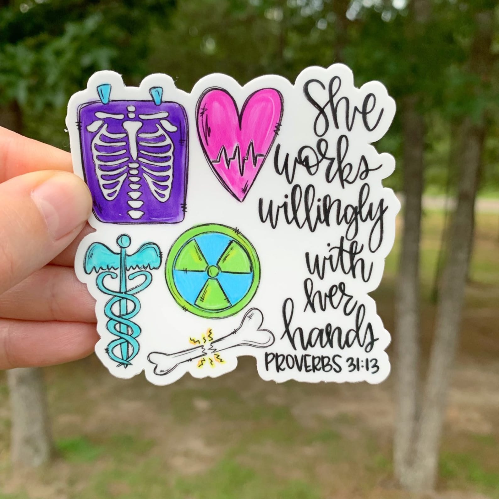 X-ray Tech Sticker | Radiologic Technologist | Laptop Sticker | Sticker ...