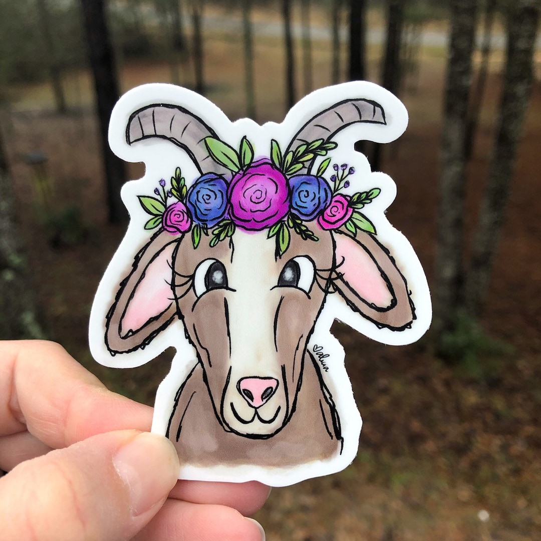 Goat Sticker | Laptop Sticker | Sticker Collector | Vinyl Sticker | Car ...