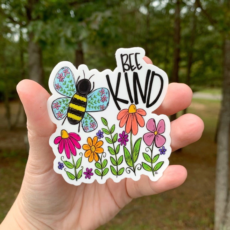 Bee Kind Sticker | Laptop Sticker | Sticker Collector | Vinyl Decal ...