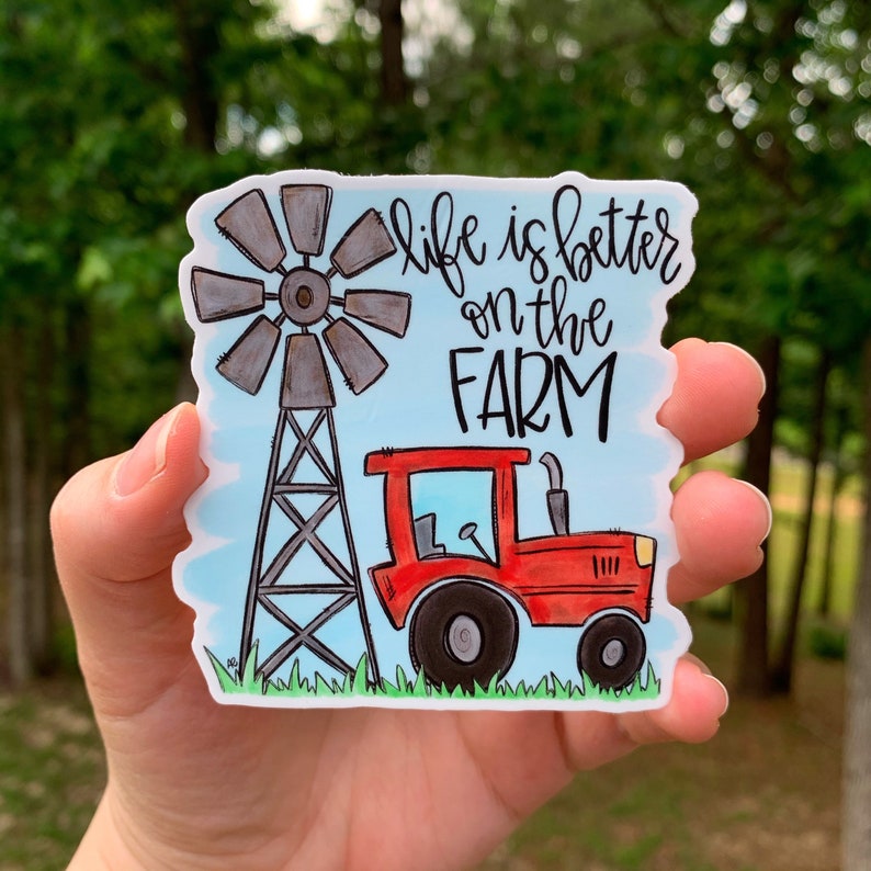Farm Sticker | Laptop Sticker | Vinyl Car Decal | Gifts for Her | Farm ...